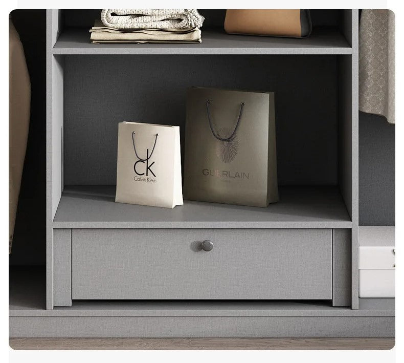 Multi-Functional Glassware & Wooden Base Wardrobe – Lixra.com