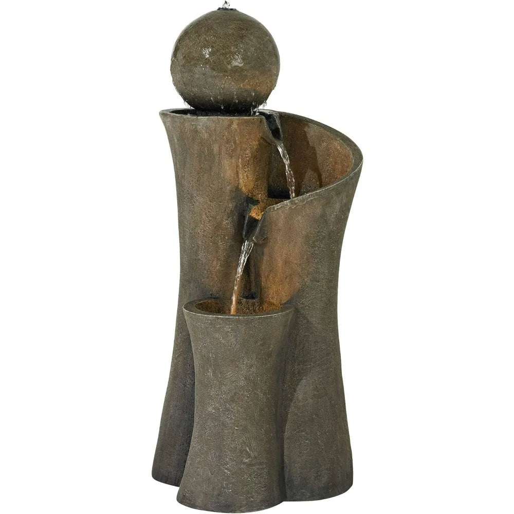 LED-Illuminated Statue Water Fountain for Any Space - Lixra.com