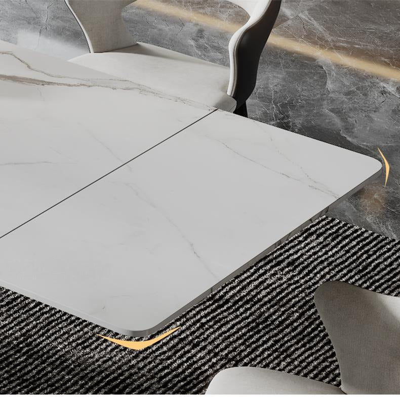 Modern Luxurious Extendable Marble-Top Dining Table Set – Lixra.com
