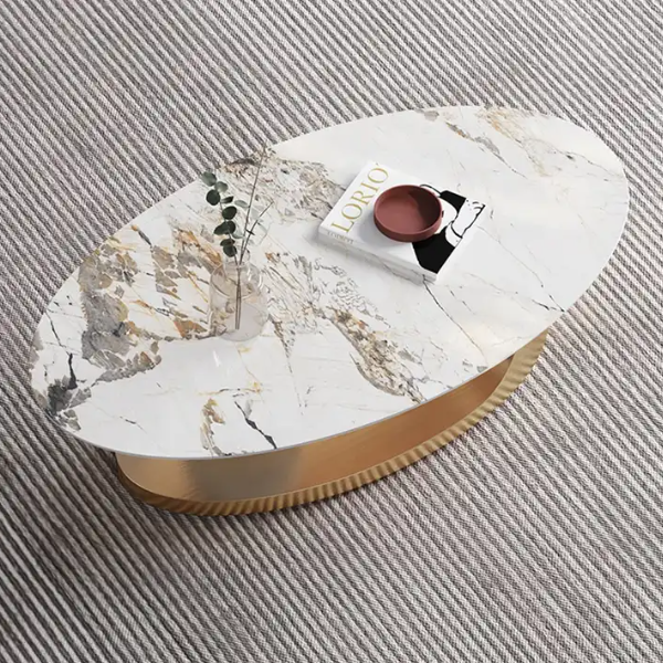 Luxury Modern Oval Coffee Table - Lixra.com