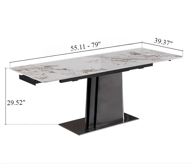 Majestic Marble Extendable Dining Table Set – Lixra.com
