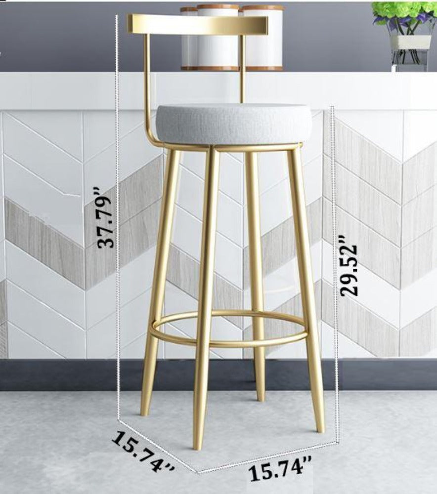 Polished High Raised Bar stools - Default Title - Lixra.com