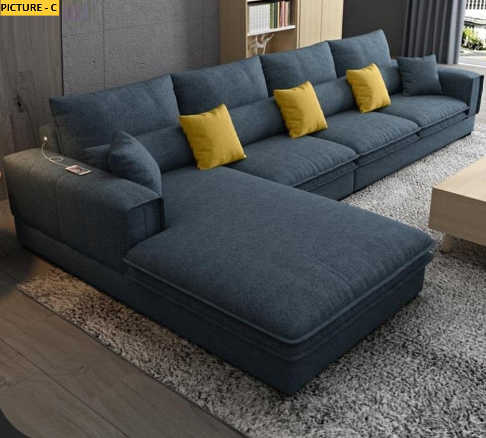 Futuristic Designed Luxurious Fabric Sectional Sofa - Lixra.com
