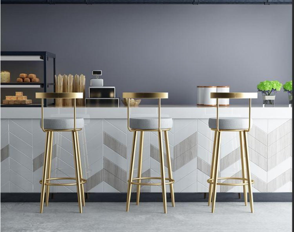 Polished High Raised Bar stools - Default Title - Lixra.com