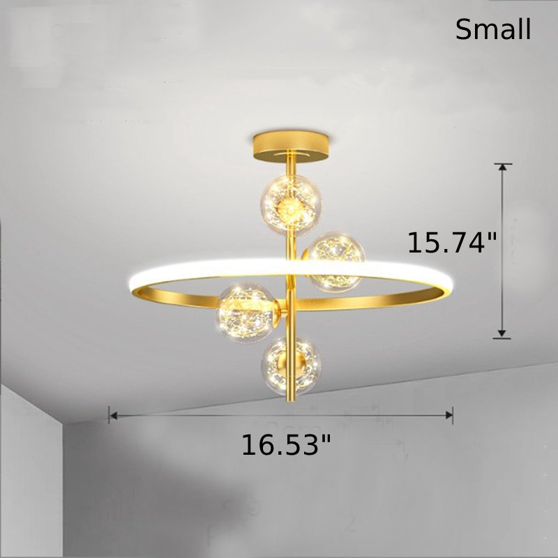 Aluminum Flush Mount Modern Chandelier for Elegance - Lixra.com