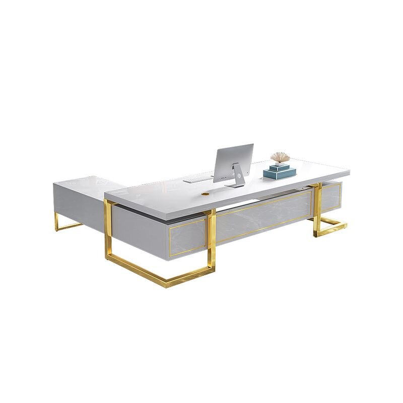 Modern Design L-Shaped Office Computer Desk: Stylish - Lixra.com