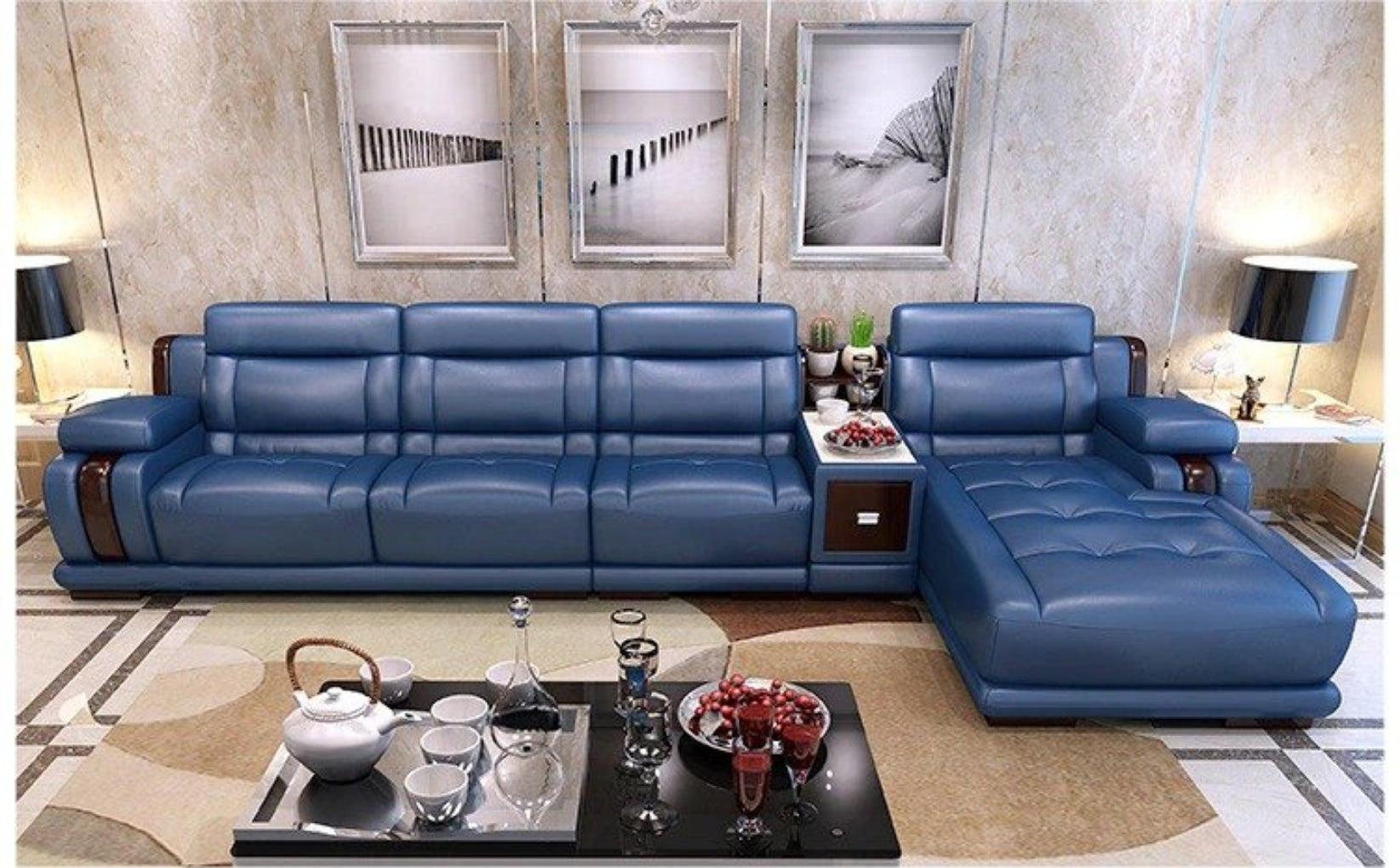 Palatial Leather Sectional Sofa - Lixra.com