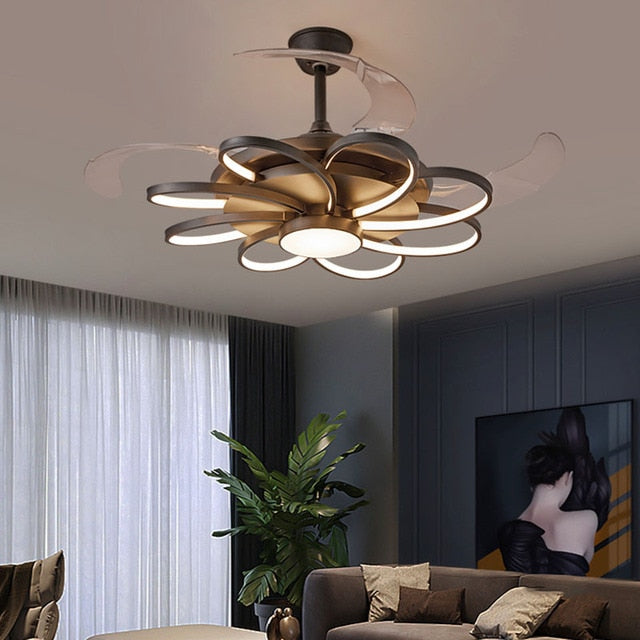 Modern Decorative Ceiling-Fan with Light - Lixra.com