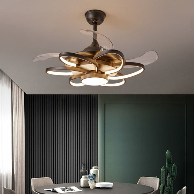 Modern Decorative Ceiling-Fan with Light - Lixra.com