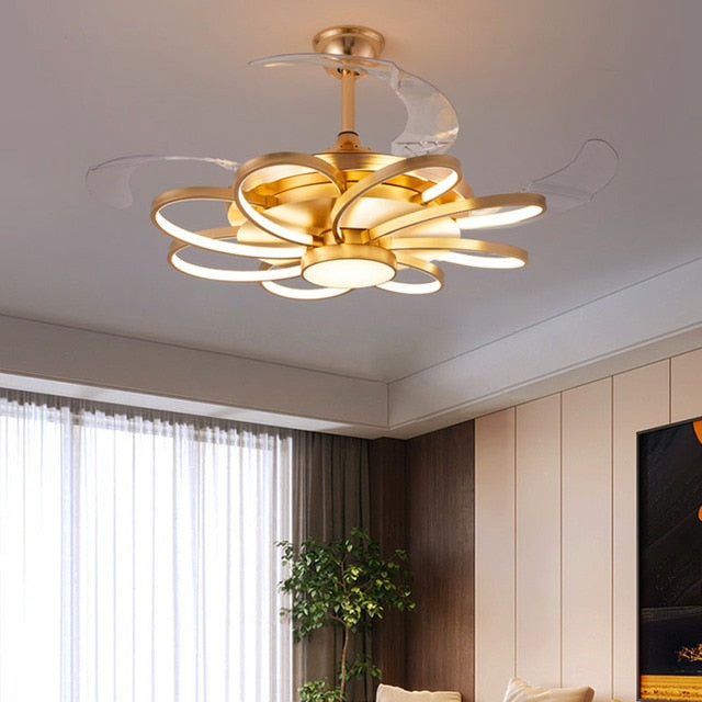 Modern Decorative Ceiling-Fan with Light - Lixra.com